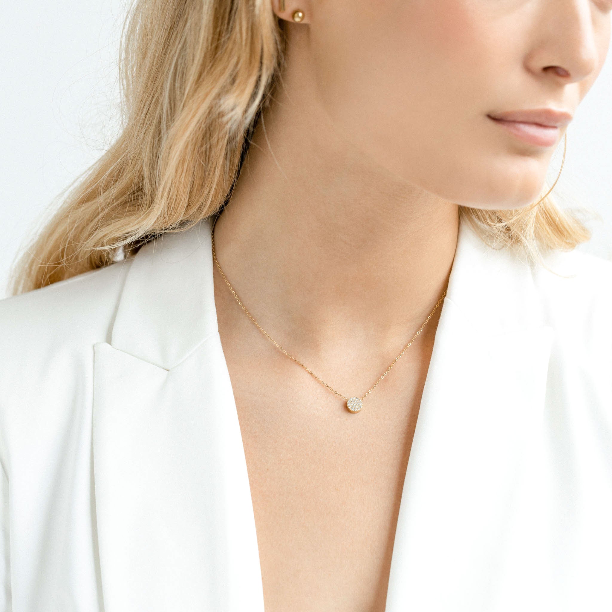 SPARKLING DIAMONDS PENDANT NECKLACE | Ora Gift